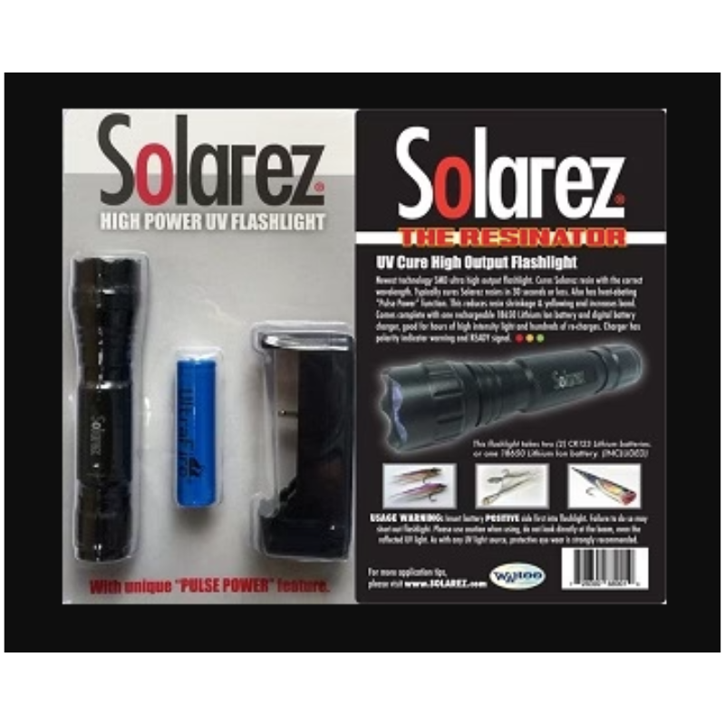 Solarez High Output UV Flashlight "Resinator" Kit (comes with battery – Island Surf Company
