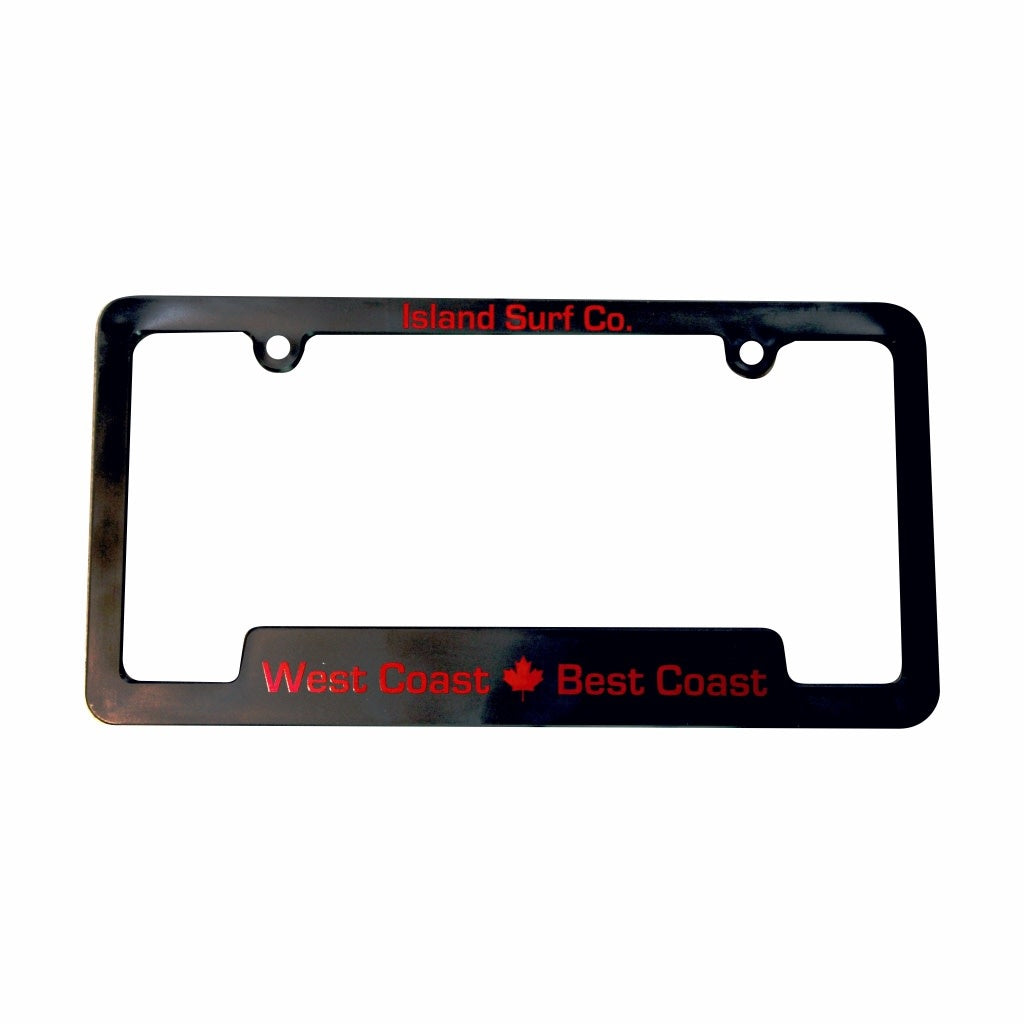 Island Surf Company License Plate Frame
