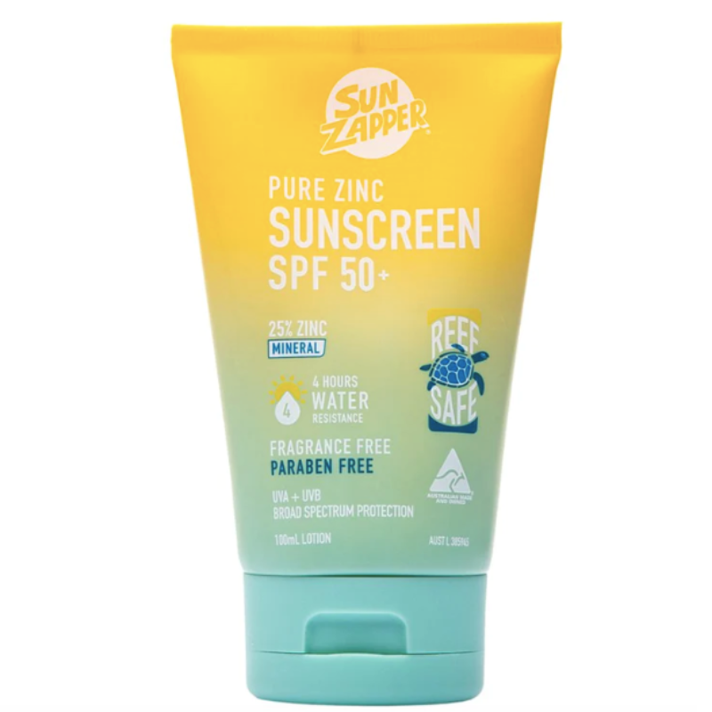 Sun Zapper Pure Zinc Sunscreen lotion SPF 50+ – Island Surf Company