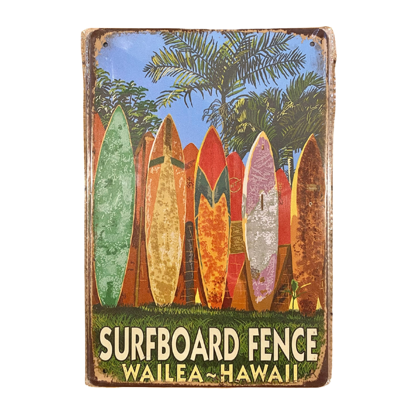 Tropical Metal Surf Signs – Island Surf Company